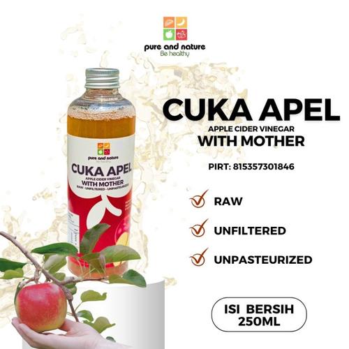 Promo Cuka Apel Pure and Nature Original 100 %/ Apple Cider Vinegar ...