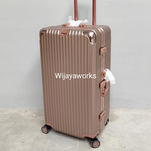 Jual Koper Premium 30 Inchi Trunk Style TSA LOCK Anti Pecah - Rose gold ...