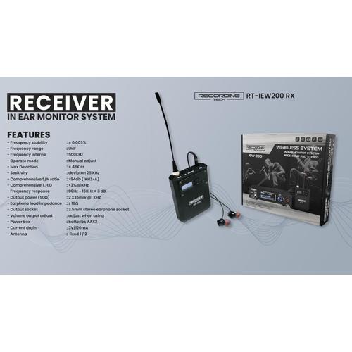 Jual RECORDING TECH IEW-200 / IEW 200 Stereo Wireless In Ear Monitoring ...