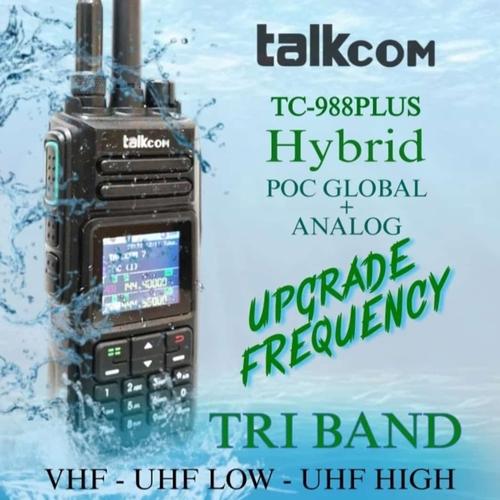 Jual HT POC 3 BAND TALKCOM TC998 PLUS HYBRID GLOBAL ANALOG FREKUENSI ...