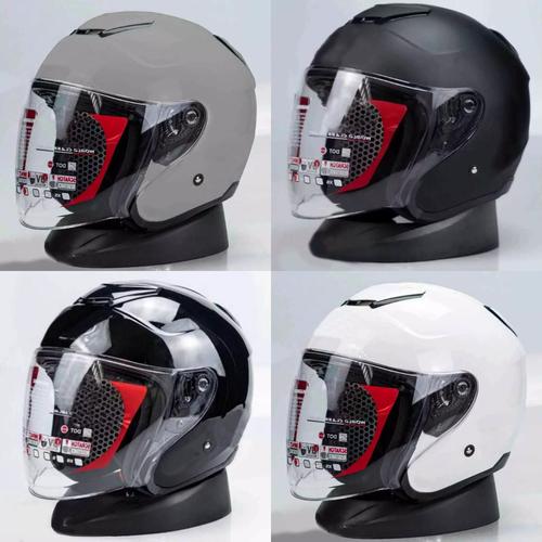 Promo Helm Half Face MLA Kyoto Warna Solid Abs Original Sni Kaca ...