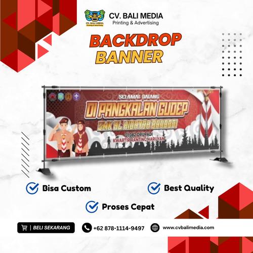 Jual CETAK BACKDROP - SPANDUK - BANNER STANDING CUSTOM - F280GSM - Kab ...