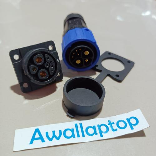 Jual socket konektor beterai charger motor listrik M23 LCC40 connector ...