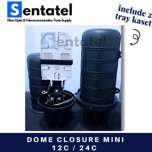 Jual Closure Dome Mini 12 core/JB Dome Mini 24 core Joint Box 24 core ...