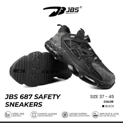 Jual Sepatu Safety Sneakers JBS 678 Steel Toe Cap Tali Putar Sepatu ...