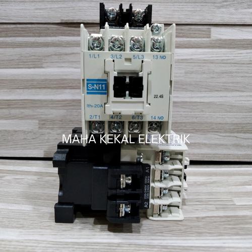 Jual kontaktor Mitsubishi sn11/sn 11 20A 220vac 3p/kontaktor Mitsubishi ...