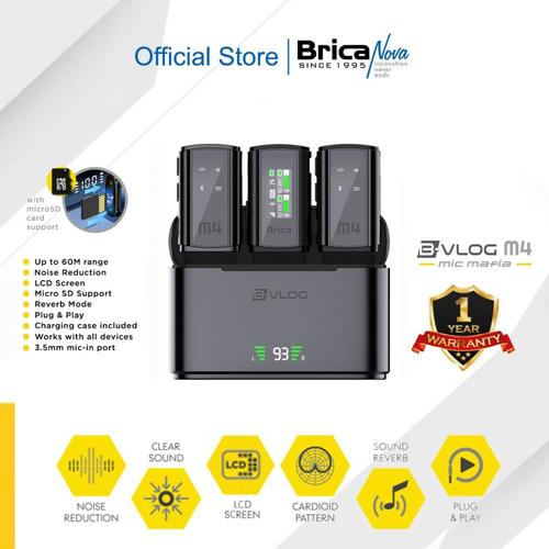 Jual Brica B-VLOG M4 Dual Wireless Microphone - Clip On Mic Vlog - With Charging Case - BVLOG ...