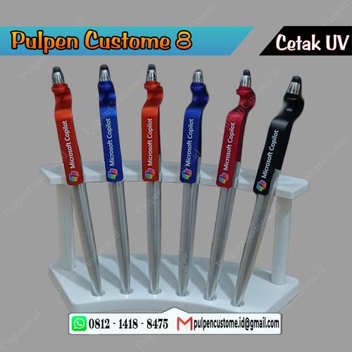 Jual Pulpen Custome 8 / Pulpen Stylus 3 In 1 Standing Hp/ Cetak Print ...