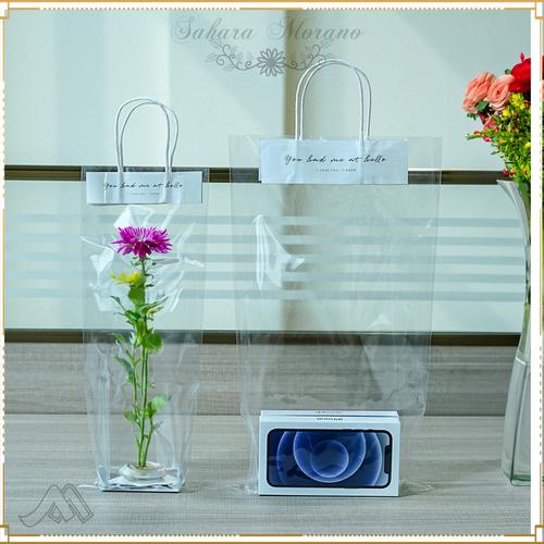 Promo Flower Bag Plastic Transparant Tas Buket Bunga Florist Bag Tas ...