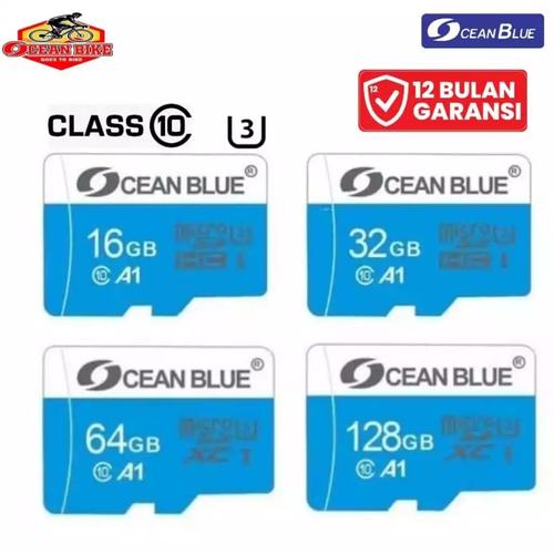 Promo OCEAN BLUE Memory Card MicroSD 100mbps Class10 16 32 64 128 256 ...