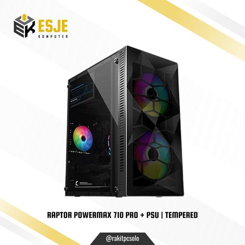 Jual Gaming Case Power Up Raptor Powermax 710 Pro Include PSU + 2 Fan ...