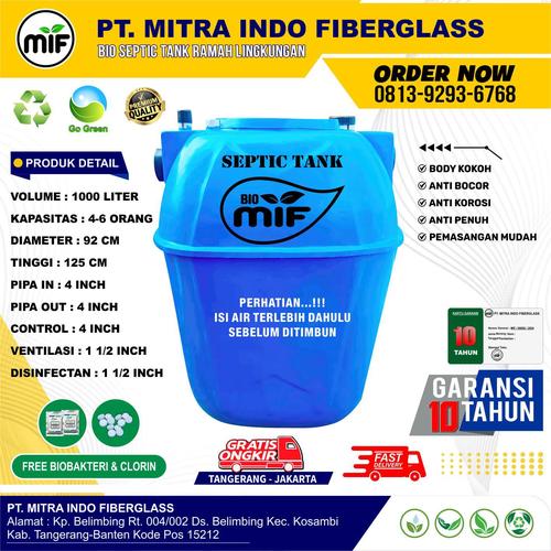 Jual septic tank 1000 liter, biotank, biofil, biotech, biomif, biotaf ...