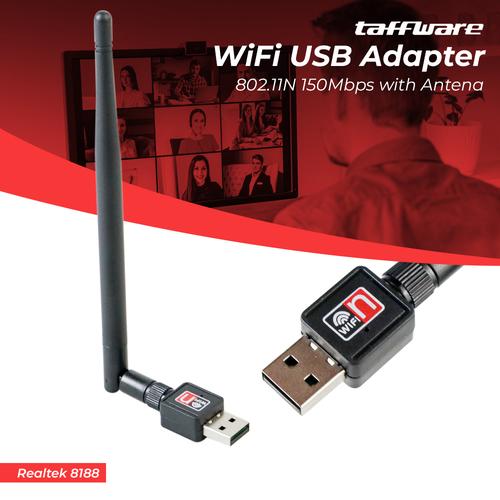 Jual WiFi USB Adapter Wireless Transmitter Receiver Internet PC WIFI 802.11N 150Mbps with Antena ...