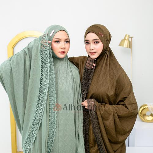 Jual Alhasani Mukena Jersey Jumbo Renda Mewah Dagu Tertutup Jaguard ...