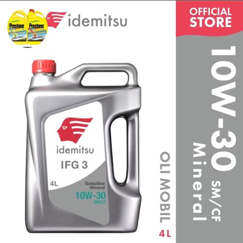 Jual Oli Mesin Mobil Idemitsu SAE 10W-30 Api Service SM/CF 4 Liter Original - Kota Makassar ...