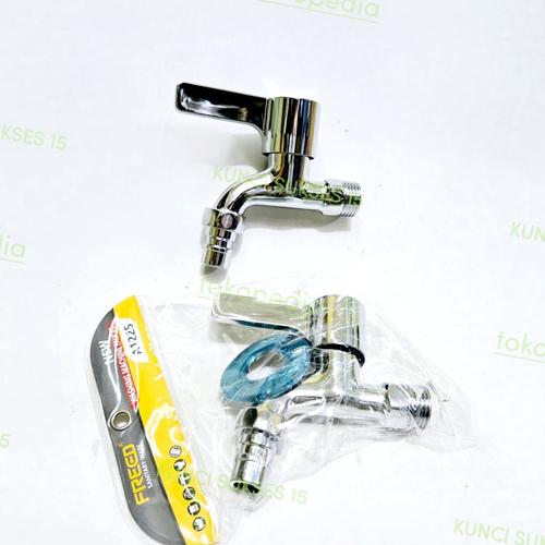 Jual Kran Air Tembok Taman Stainless - Keran Tembok Chrome 1/2" HANZO ...