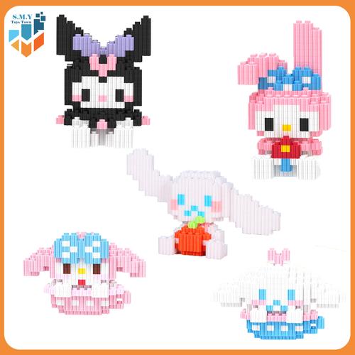 Jual SMY Nano Blocks Sanrio Mini 3D Model, Mainan Blok Susun - Kuromi Q ...
