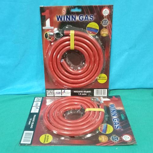 Jual Selang Gas Merah Dilapisi Dengan Kawat Panjang 1.8 Meter Otomatis ...