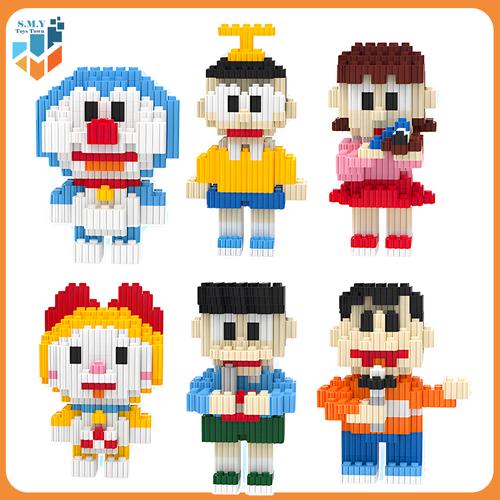 Jual SMY Nano Blocks Doraemon 3D Model, Mainan Blok Susun,Dekorasi ...