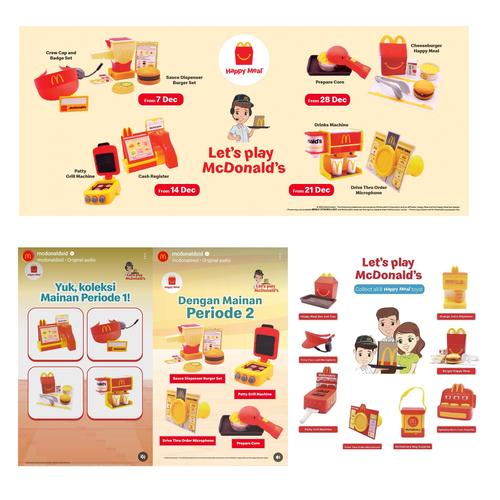 Jual Mainan Anak Happy Meal Toys Let's Play McDonald's Roleplay Mcd ...