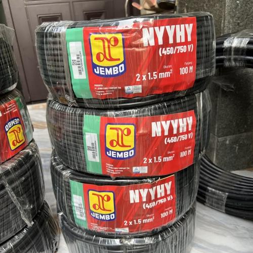 Jual Kabel Jembo Nyyhy 2x1.5 Hitam 50m / Nyyhy 2x1,5 Jembo 2x1,5mm ...