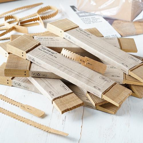 Jual 5 x Eco-Friendly PAPER CABLE TIES - kabel ties ramah lingkungan ...