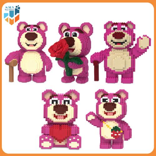 Jual SMY Nano Block Lotso Bear Bricks Education Magic Block Mainan ...