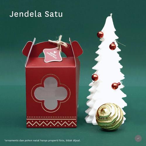 Jual Gable Box Jar Christmas Jendela Satu Dus Kue Kering Natal ...