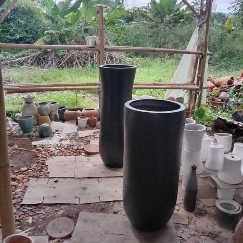 Jual POT TINGGI 100 CM, POT TANAMAN DARI GERABAH TANAH LIAT TINGGI 100 ...