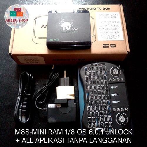 Jual STB ANDROID TV BOX M8S-MINI UNLOCK FULLSET + ALL APLIKASI TANPA ...