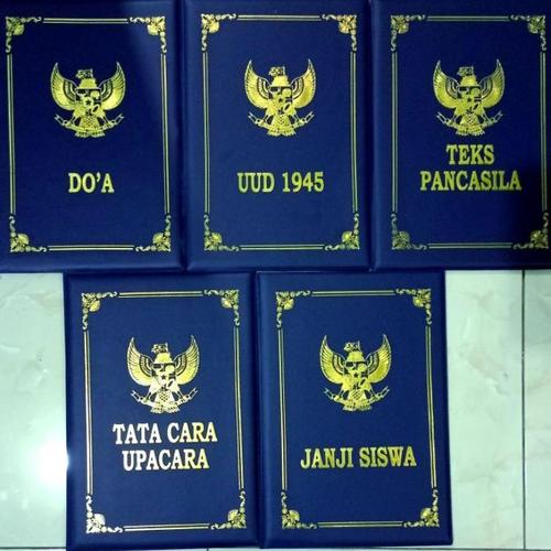 Jual PAKET 5 MAP BINGKAI UPACARA BENDERA WARNA NAVY SUDAH ADA TEKSNYA ...