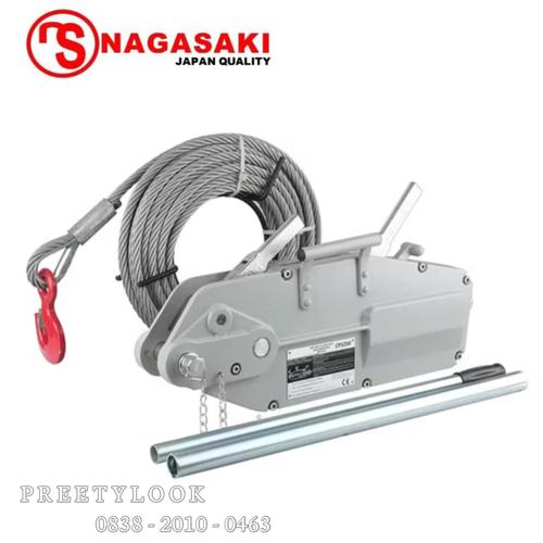 Jual Nagasaki Tirfor 5,4 Ton Wire Rope Pulling Hoist 5400Kg Sling 20 ...
