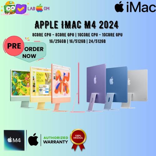 Jual Apple iMac M4 Chip 2024 24-Inch 4.5K Retina 256GB RAM 16GB 8 Core ...