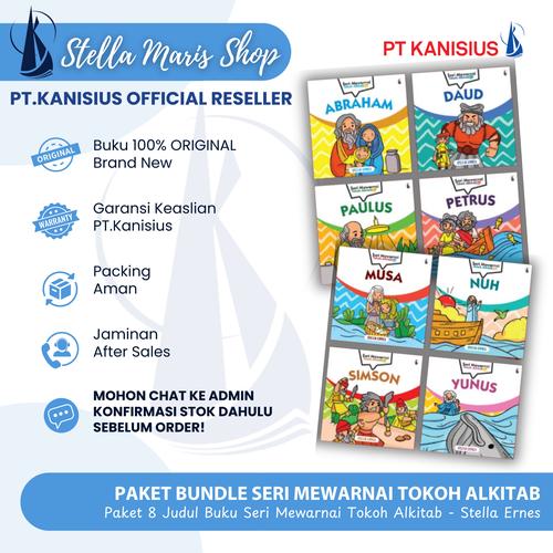 Jual Paket Bundle 8 Buku Lengkap Seri Mewarnai Tokoh Alkitab - Stella Ernes - Buku Anak Kristen ...