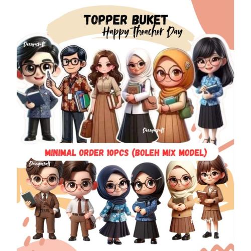 Jual Topper Buket Hari Guru / Topper Guru /Topper Hari Guru - B8 - Kab ...
