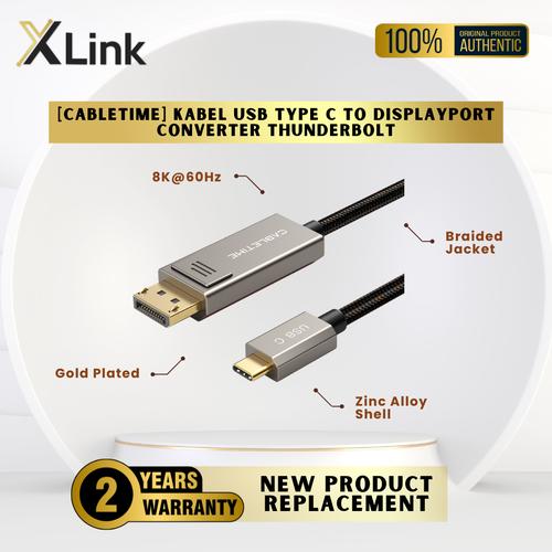 Promo Kabel USB C to DisplayPort DP 4K 8K Converter Thunderbolt ...