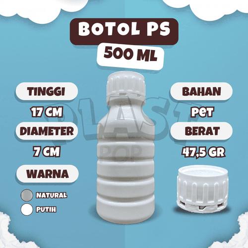 Jual (Instant & Same Day) Botol PS 500 cc 28 Gram Drat dan Segel PET ...