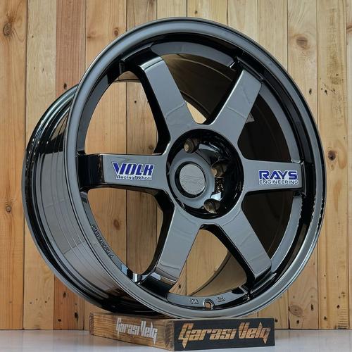 Jual VELG MOBIL RING 18 RAYS TE37 OG BLACK CHROME FLOW FORMING UTK ...