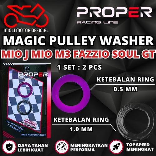 Jual PROPER RACING LINE RING PULLEY CVT MIO J MIO M3 FAZZIO FREEGO ...