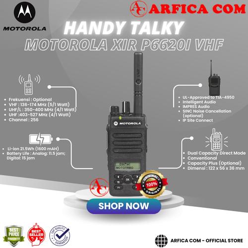 Jual HT MOTOTRBO XIR P6620i VHF ORIGINAL GARANSI RESMI RADIO HT XIR ...