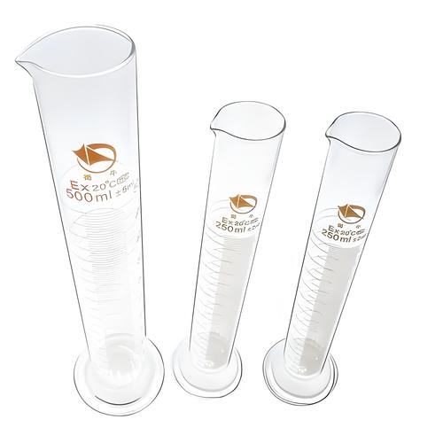 Jual GELAS UKUR KACA 500 ML LABORATORIUM MEASURING CYLINDER GLASS AMBER ...