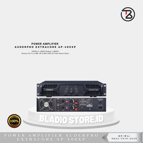 Jual Power Amplifier AUDERPRO EXTRACORE AP-400XP Original Bergaransi ...