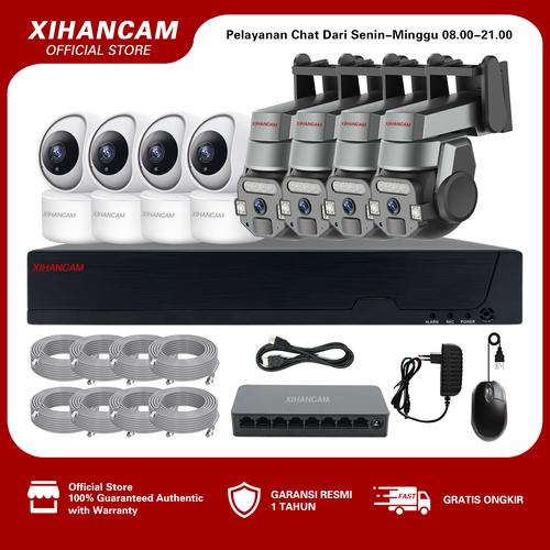 Promo XIHANCAM Paket CCTV Wifi 8 Chanel 5MP Komplit Kit NVR CCTV 8CH IP ...