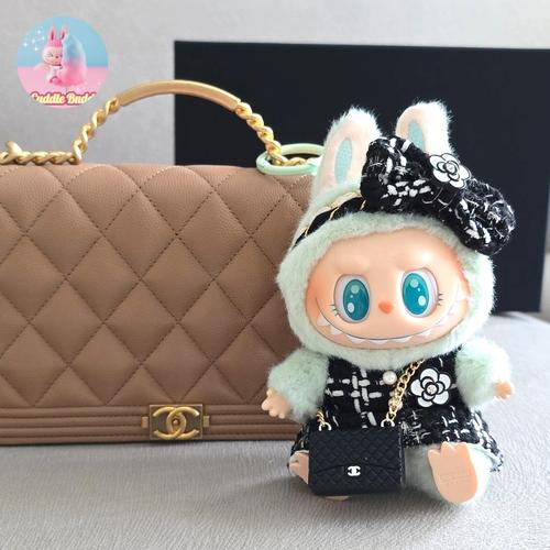 Jual Labubut set Dress premium, boneka Labubu - Hitam Bunga - Jakarta ...