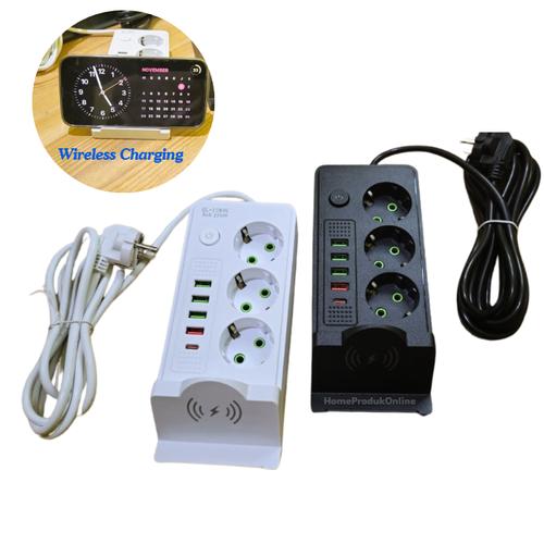 Jual Stop Kontak Canggih Colokan Listrik Usb Type C EU Plug Wireless ...