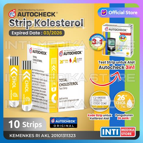 Promo AUTOCHECK - Strip Tes Gula Darah / Asam Urat / Kolesterol ...