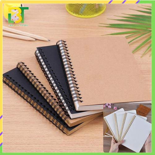 Jual LBT Buku Tulis Catatan isi 50 Lembar Cover Transparan Blank Spiral ...