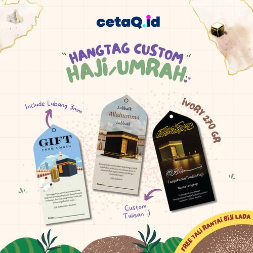 Jual Hang tag Souvenir Haji Umrah CUSTOM ORDER | Hangtag handtag ...