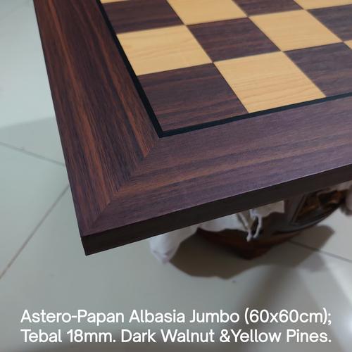 Jual Papan Catur Kayu Besar (60x60cm)_Tebal 18mm_Walnut & Pinewood ...