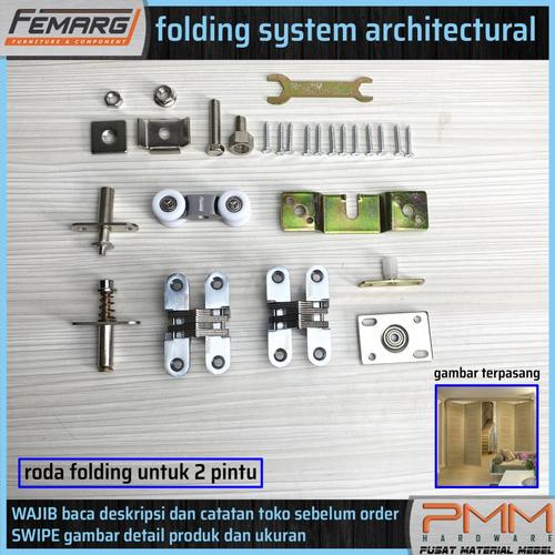 Jual Folding system architectural 2 pintu 4 pintu FEMARG heavy duty rel ...